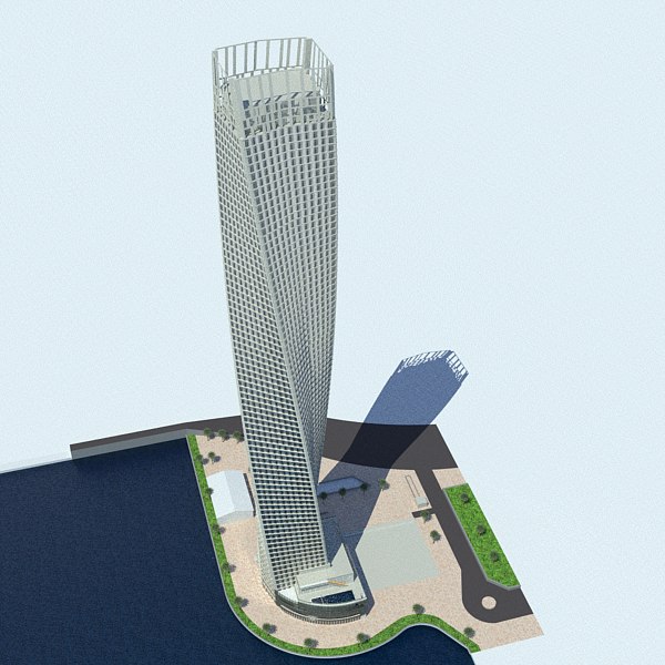3d model cayan tower