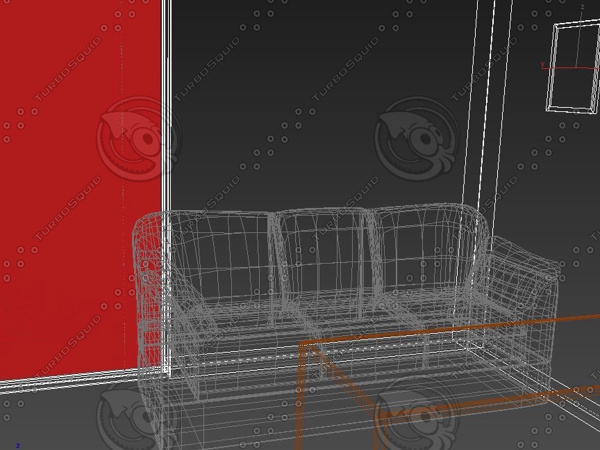 3d casting couch model