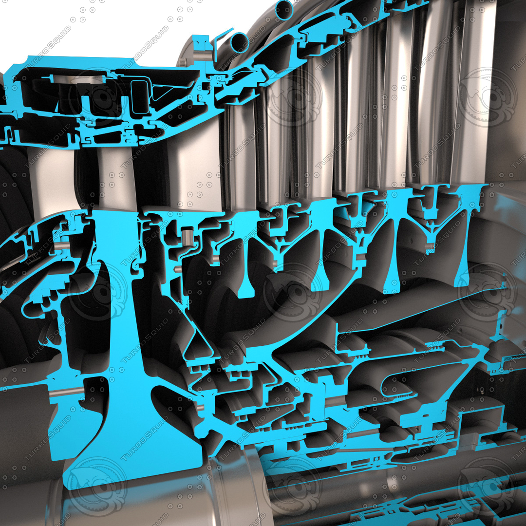 c4d cfm56-7b engine complete internal