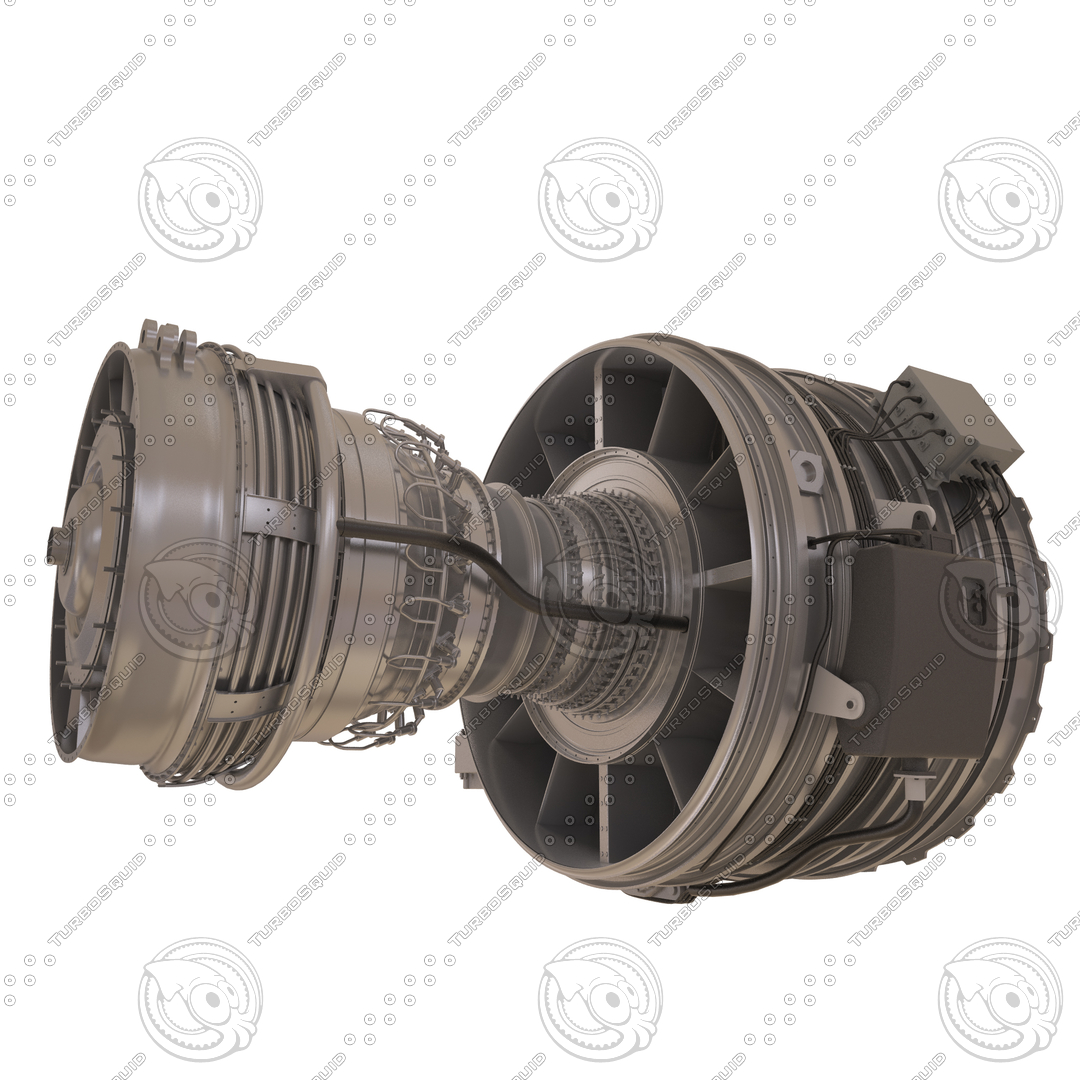 c4d cfm56-7b engine complete internal