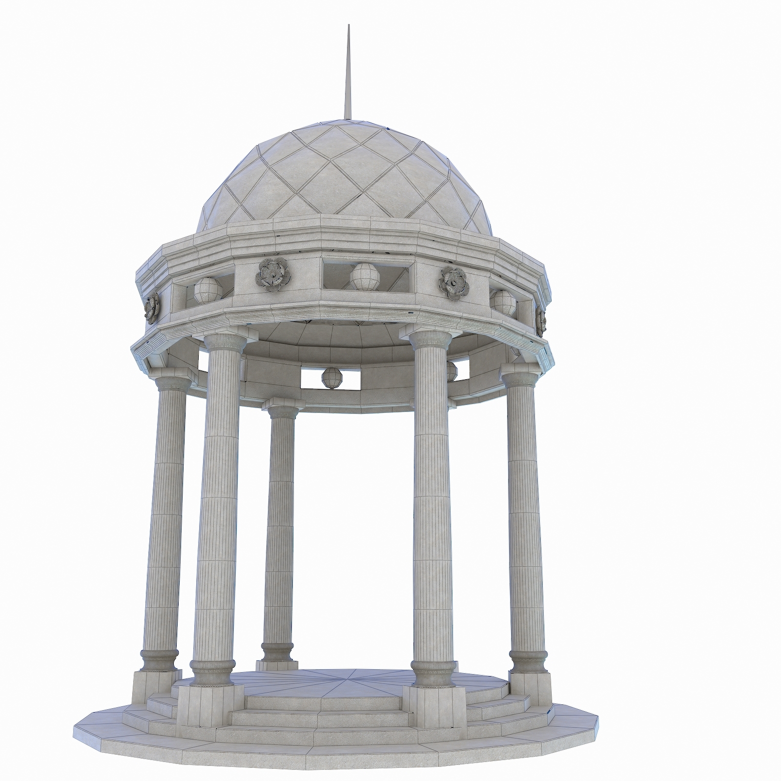 3d classic rotunda gazebo