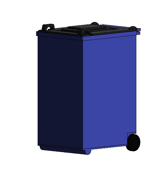 Building Revit Family bin trash can