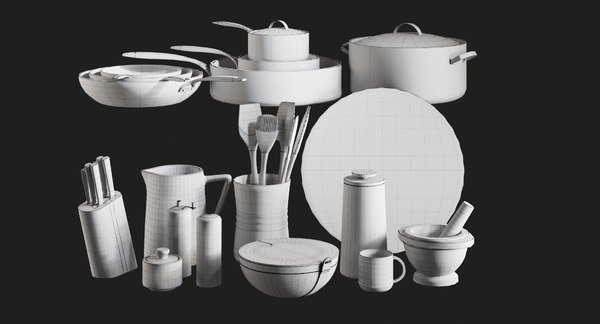 3D realistic kitchen accessories 7 - TurboSquid 1456501
