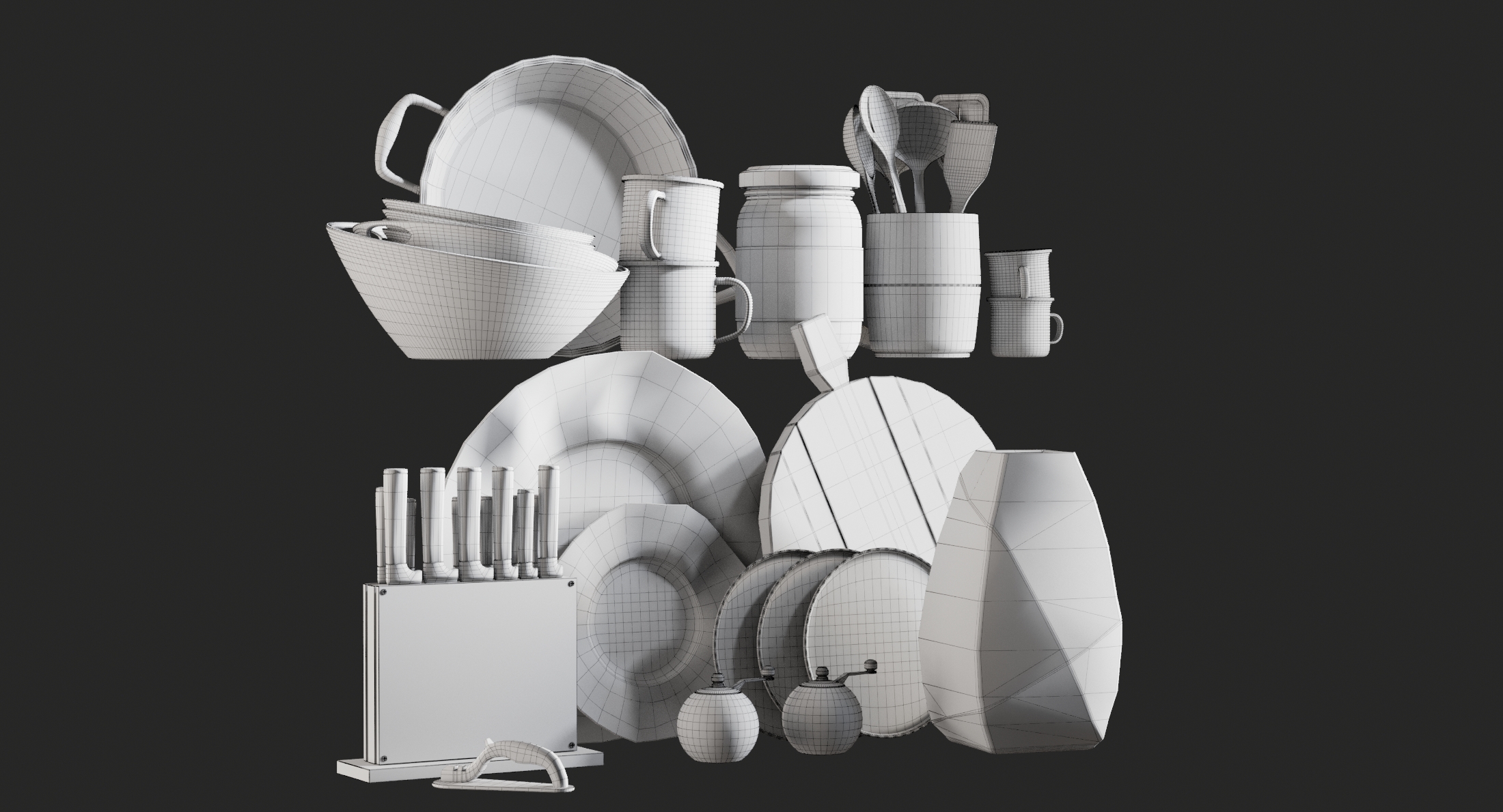 Realistic kitchen accessories 5 3D - TurboSquid 1456906