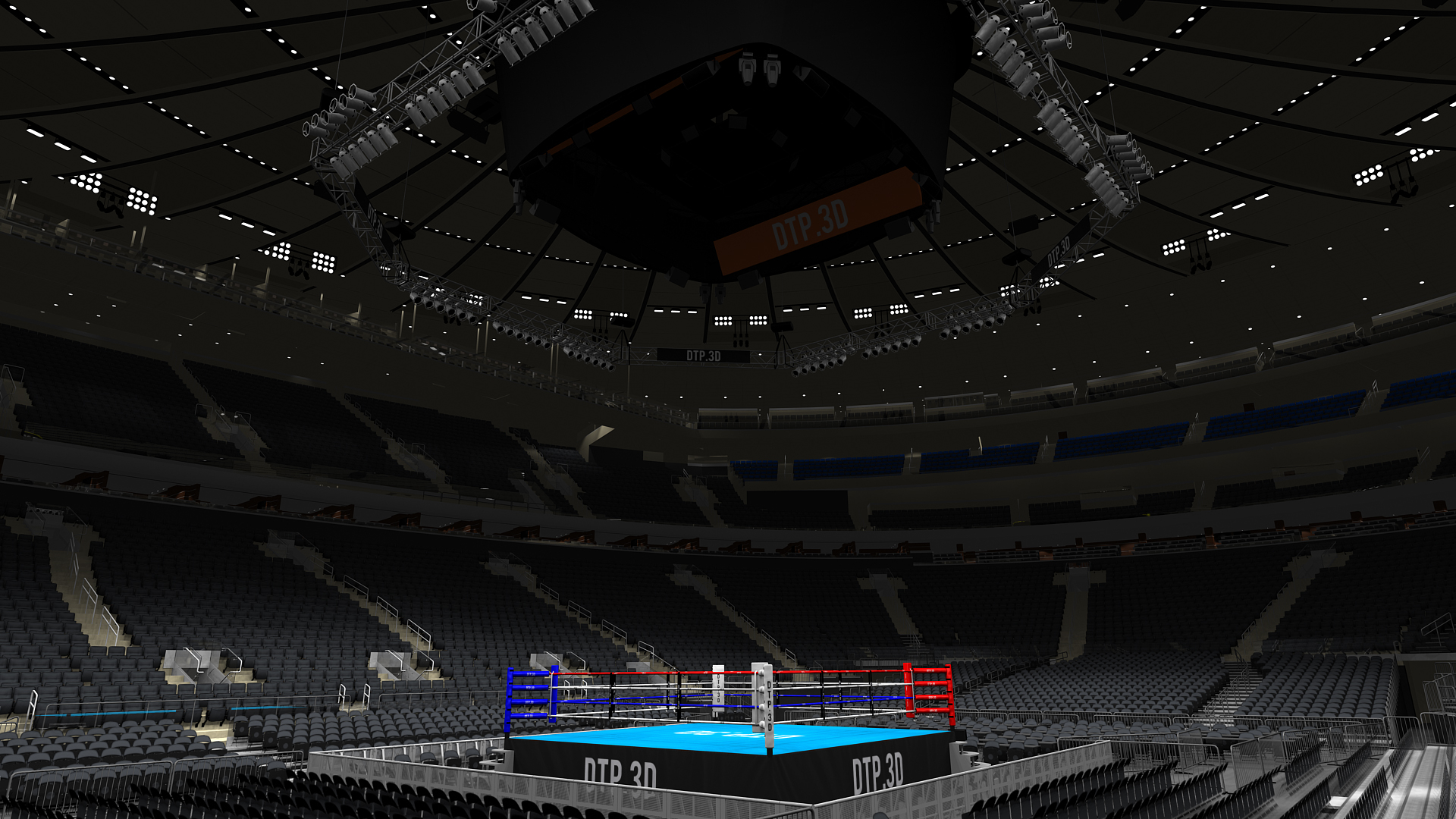 MSG Boxing Arena mit animiertem Publikum (RT) 3D-Modell - TurboSquid ...