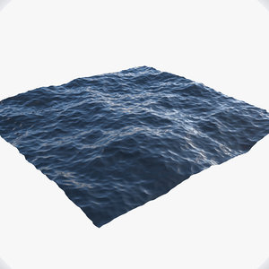 3d ocean scene model