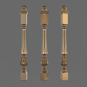 Balustrade 3D Models for Download | TurboSquid