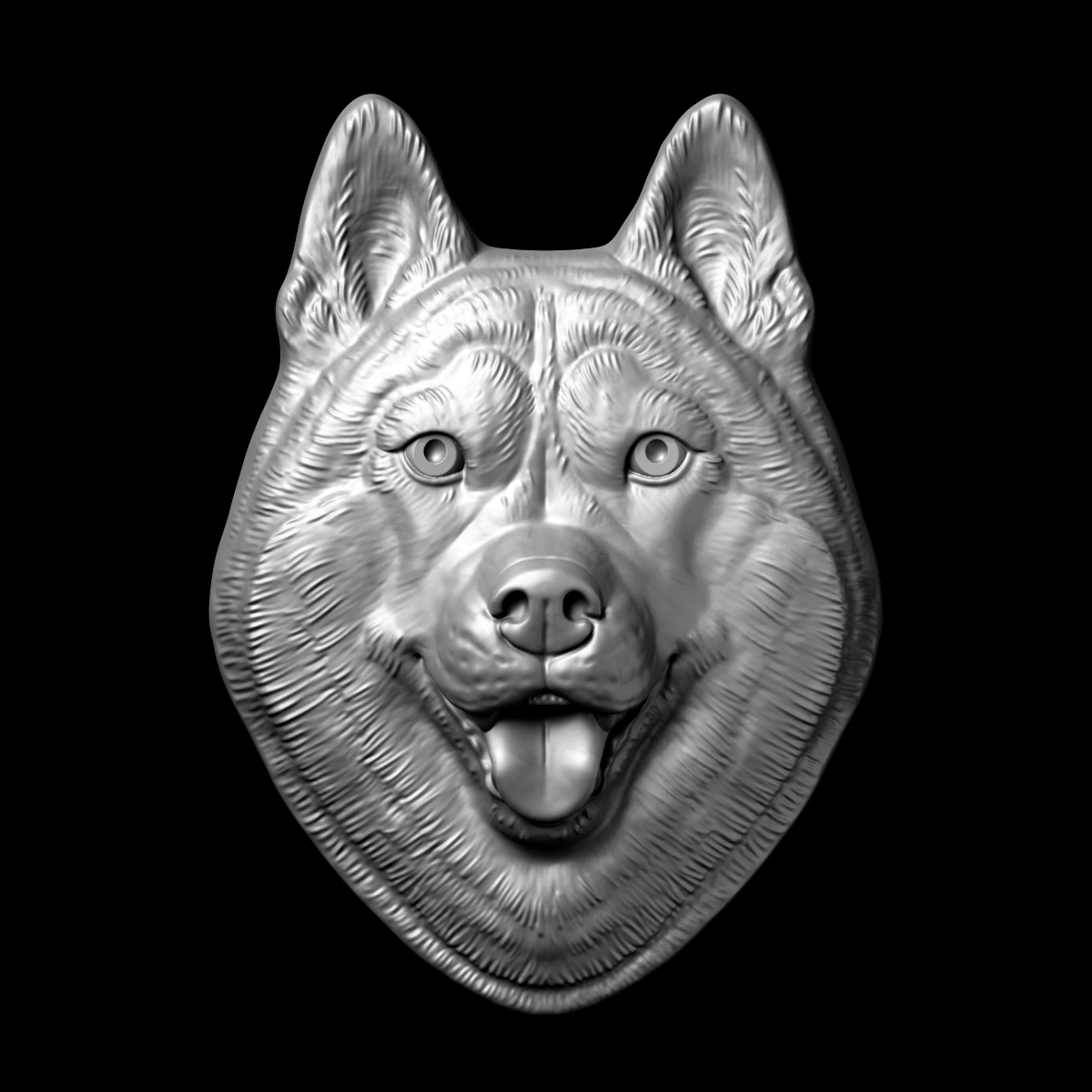 Husky head 3D model - TurboSquid 1456777