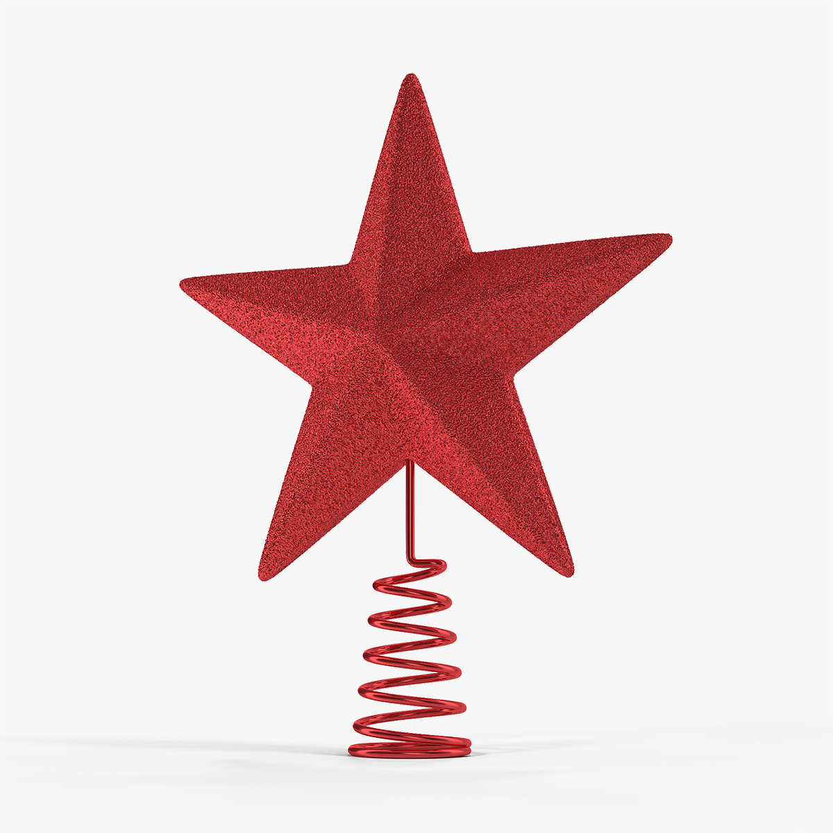 Red star tree topper 3D model - TurboSquid 1456860