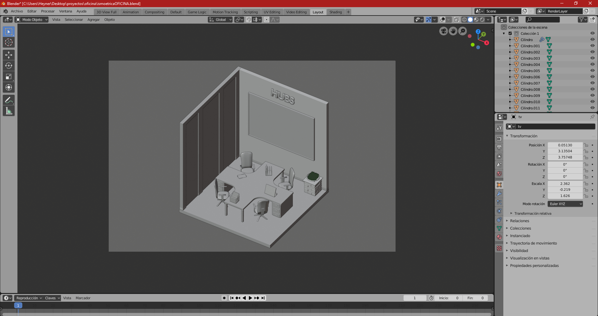Free office 3D model - TurboSquid 1456850
