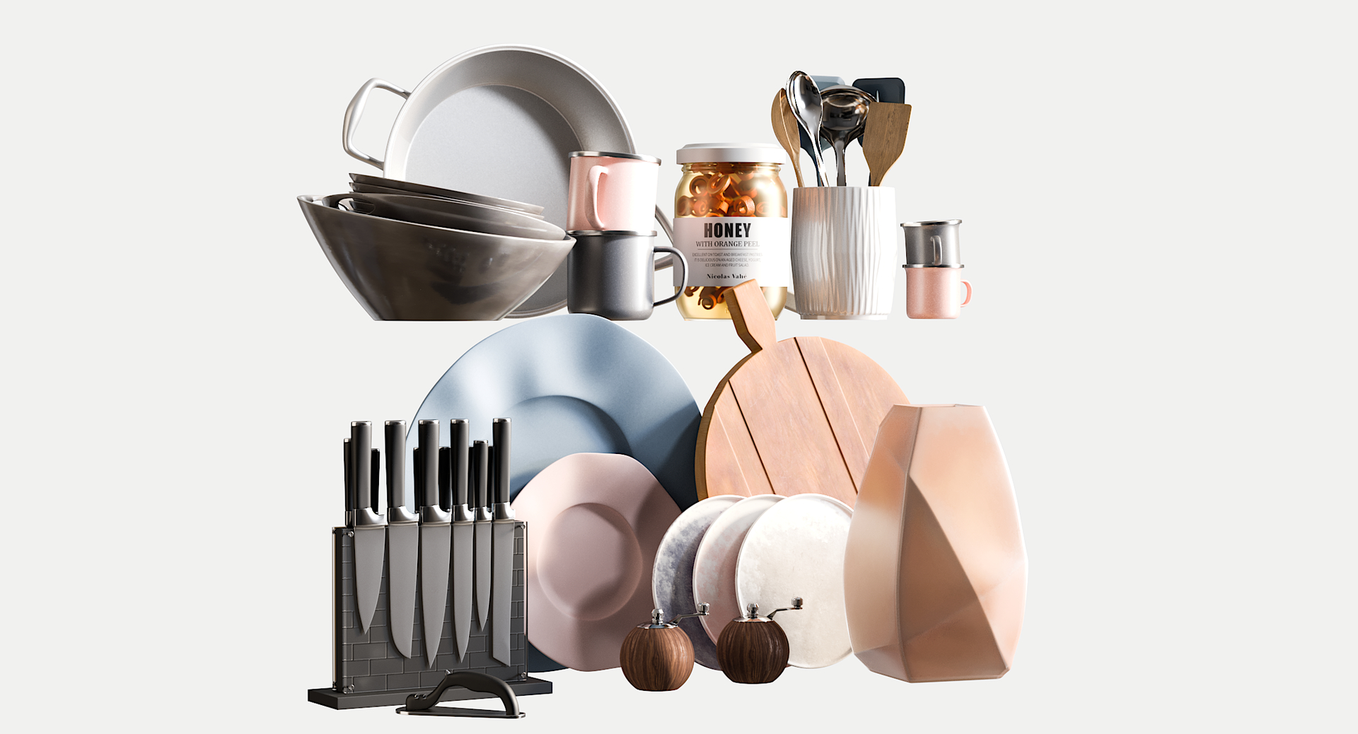 Realistic kitchen accessories 5 3D - TurboSquid 1456906