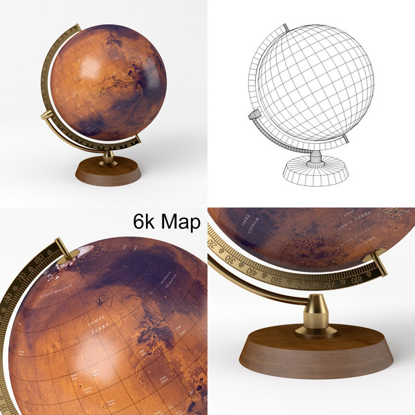 3D mars globe earth - model - TurboSquid 1456949