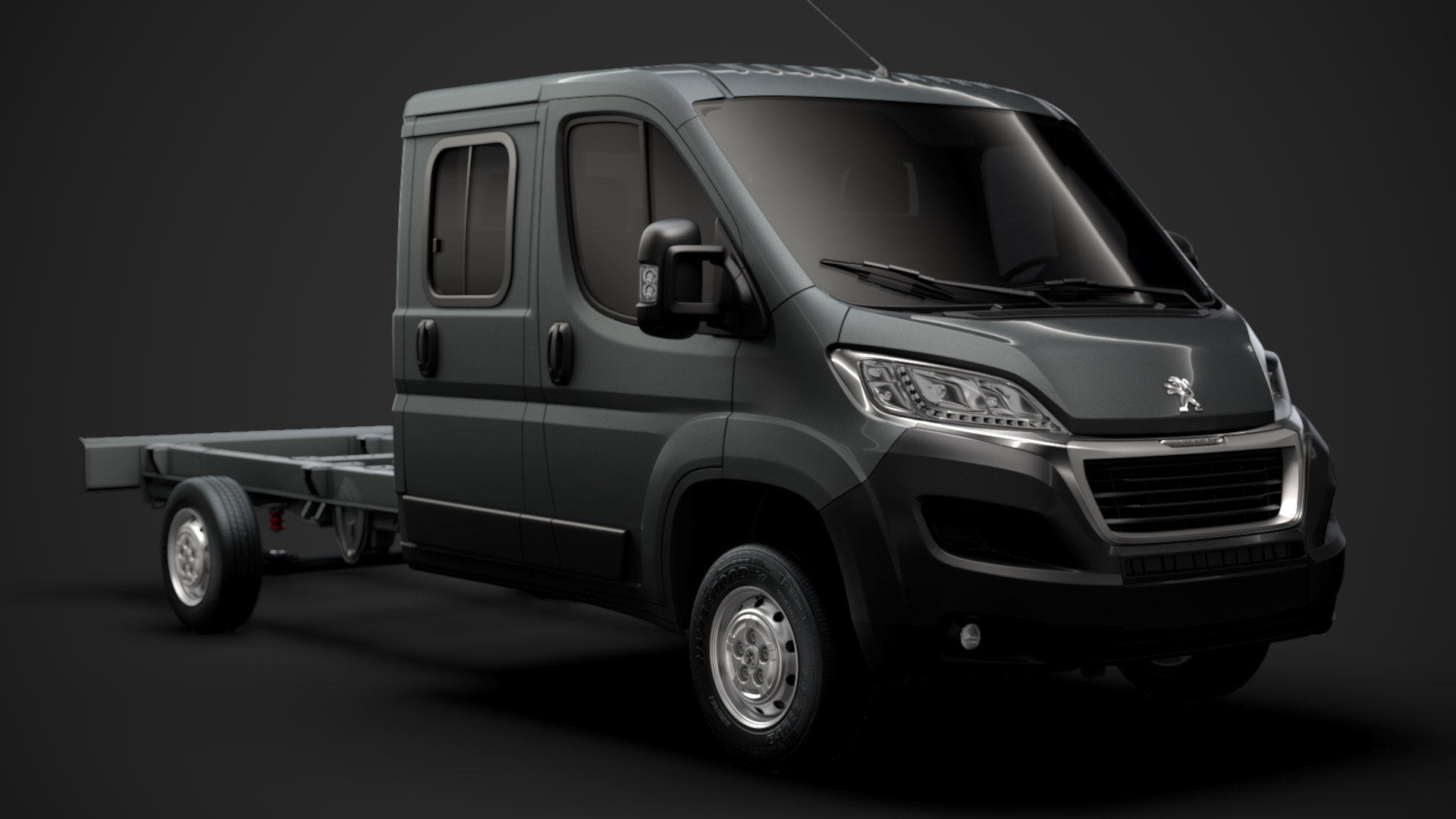 Peugeot boxer manager chassis 3D model - TurboSquid 1456954