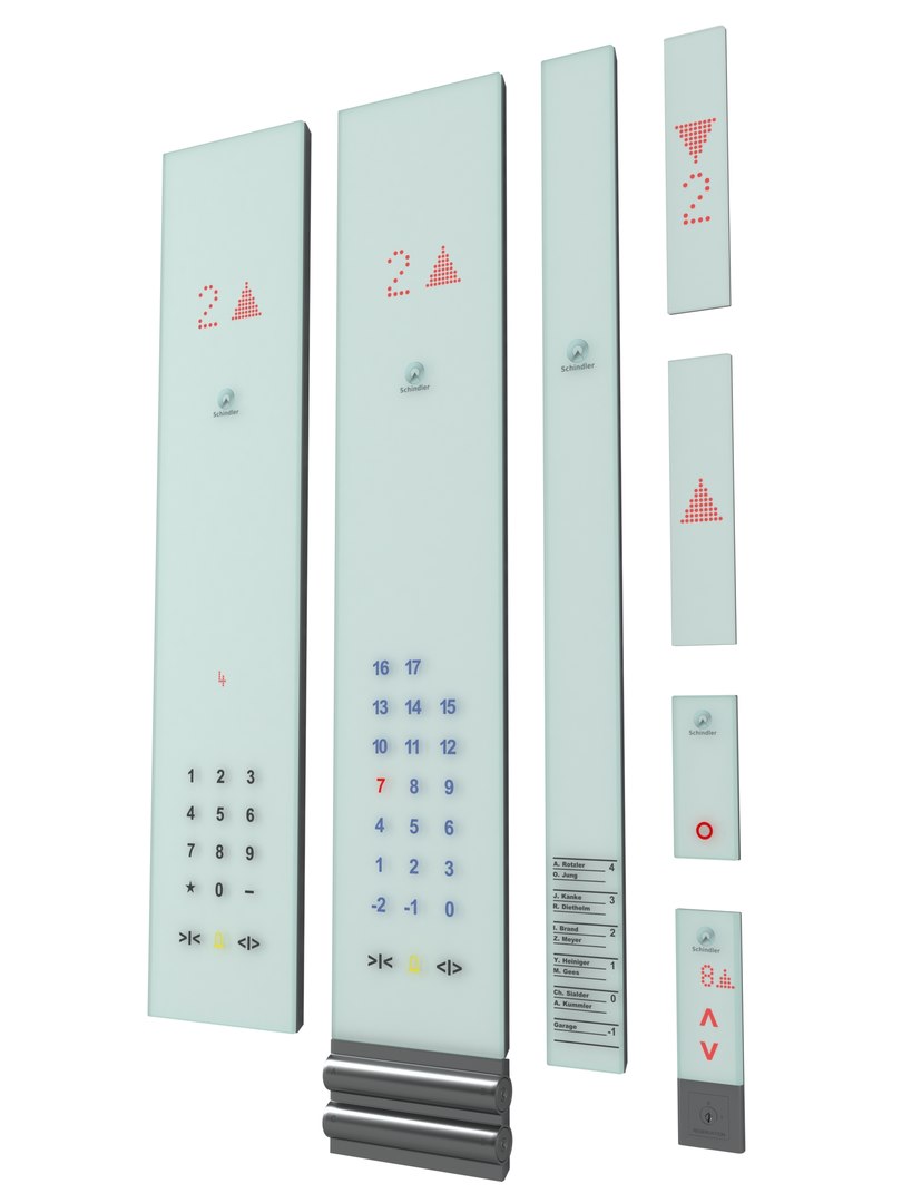 3D elevator glass control panel - TurboSquid 1456996