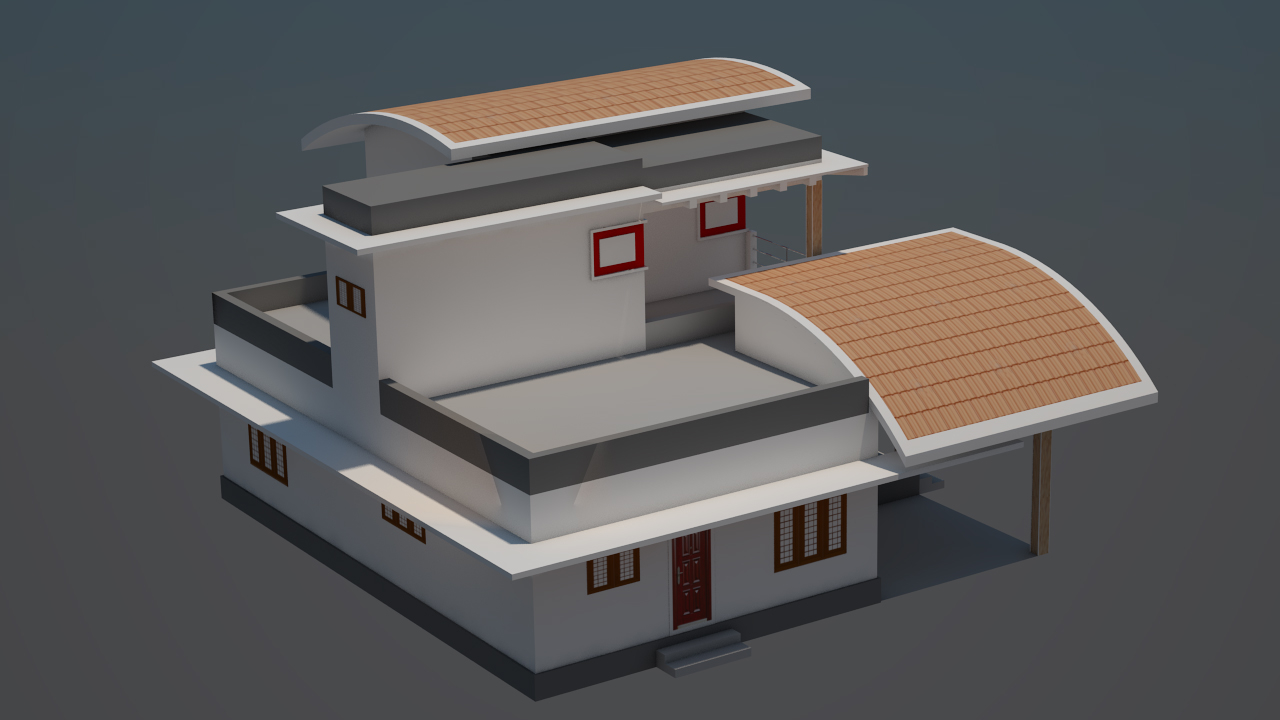 Free house exterior 3D model - TurboSquid 1457020