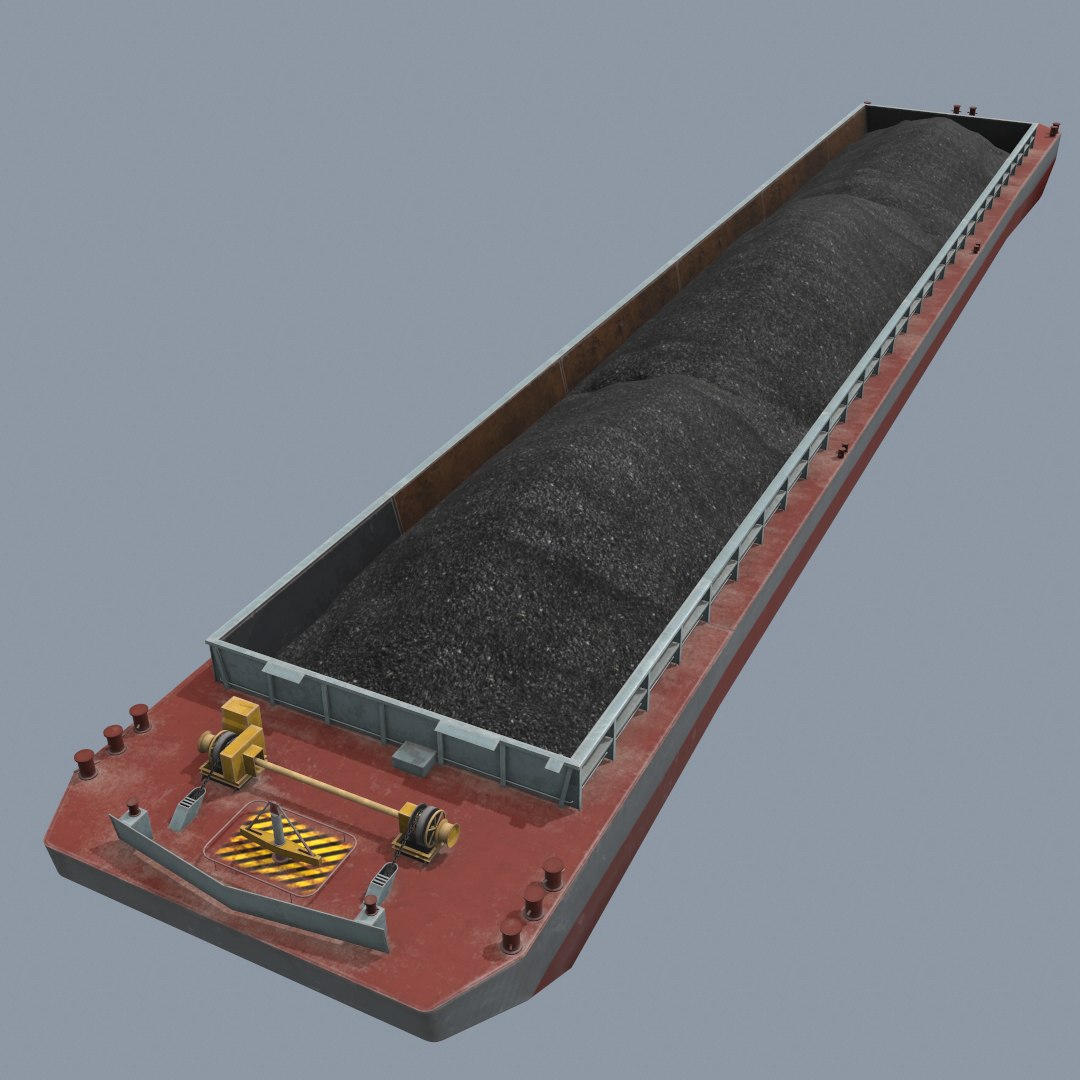 Hopper barge model - TurboSquid 1457846