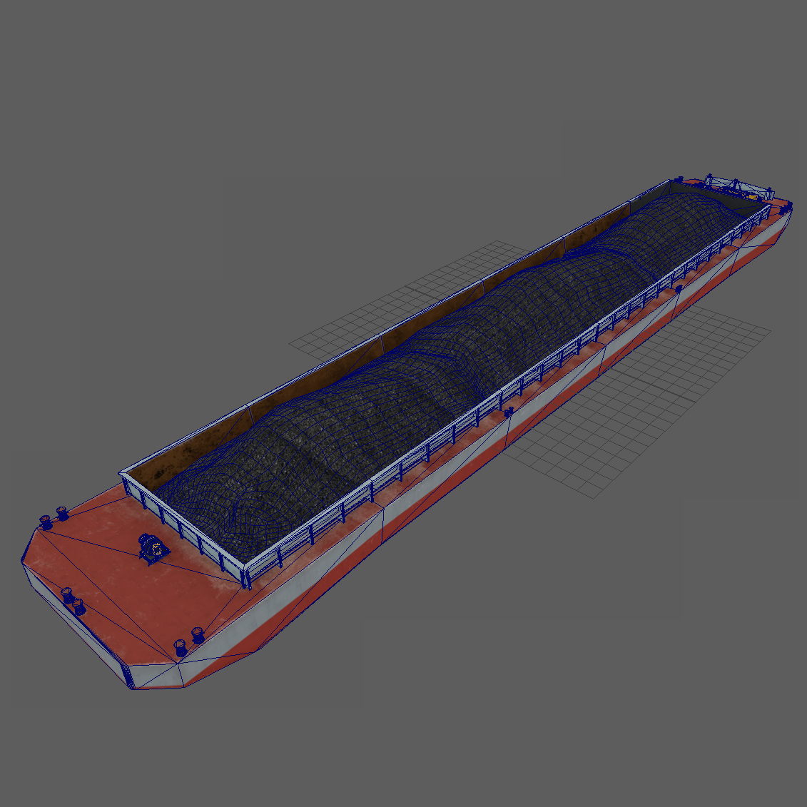Hopper barge model - TurboSquid 1457846