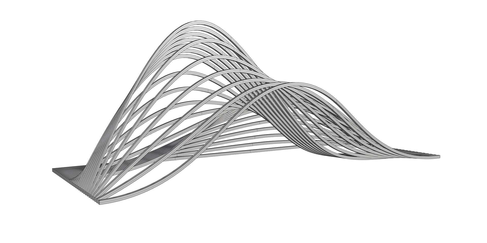 Parametric pavilion 3D model - TurboSquid 1457985