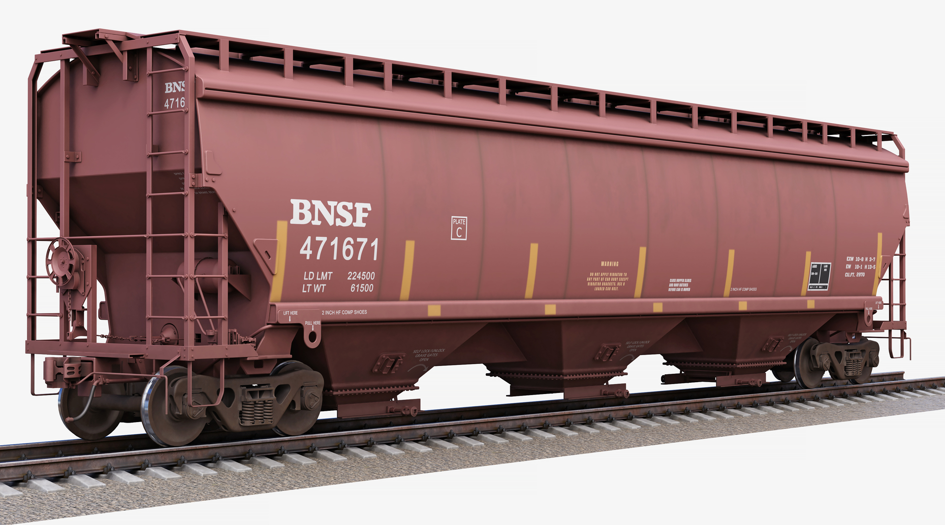 3D big railcars car rail model - TurboSquid 1457703