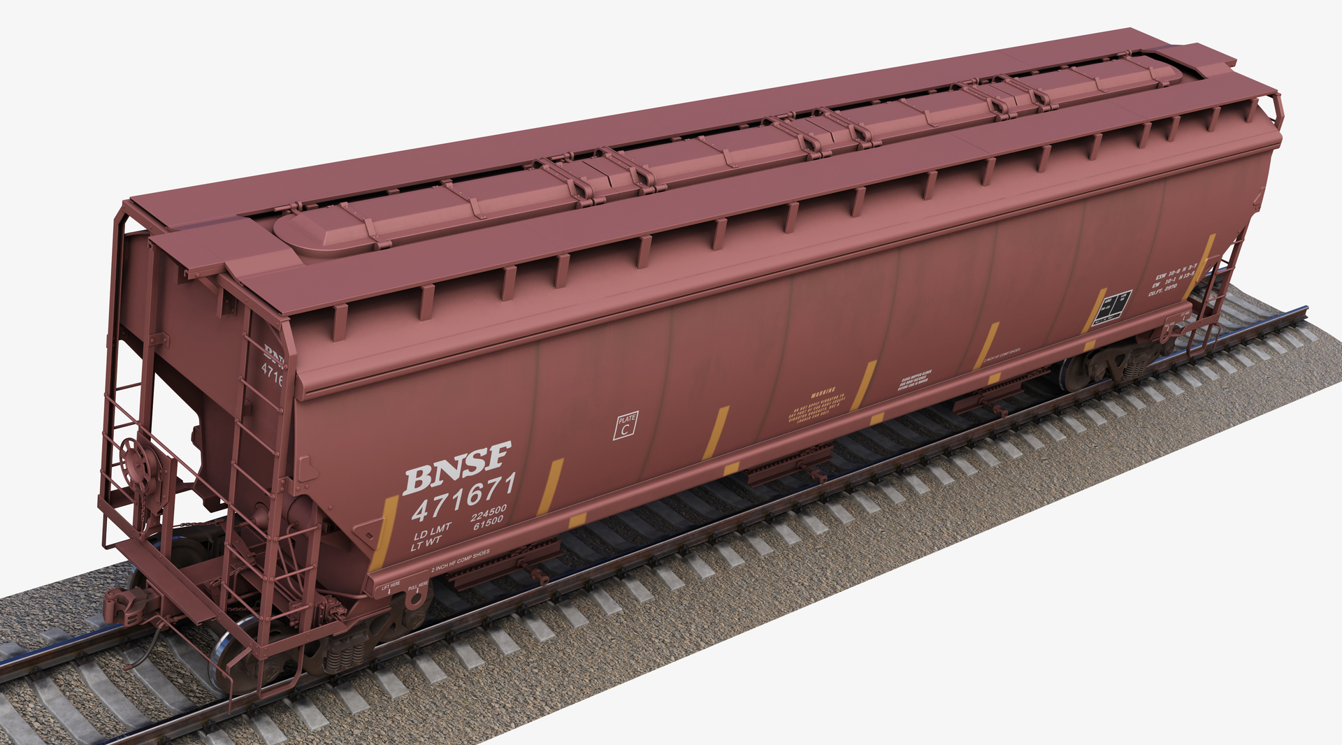 Railcars box car rail 3D model - TurboSquid 1461288