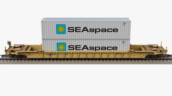 3D big railcars car rail model - TurboSquid 1457703