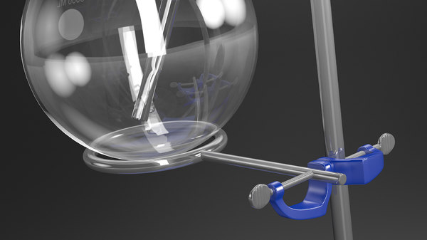 3D lab stand flask - TurboSquid 1458538