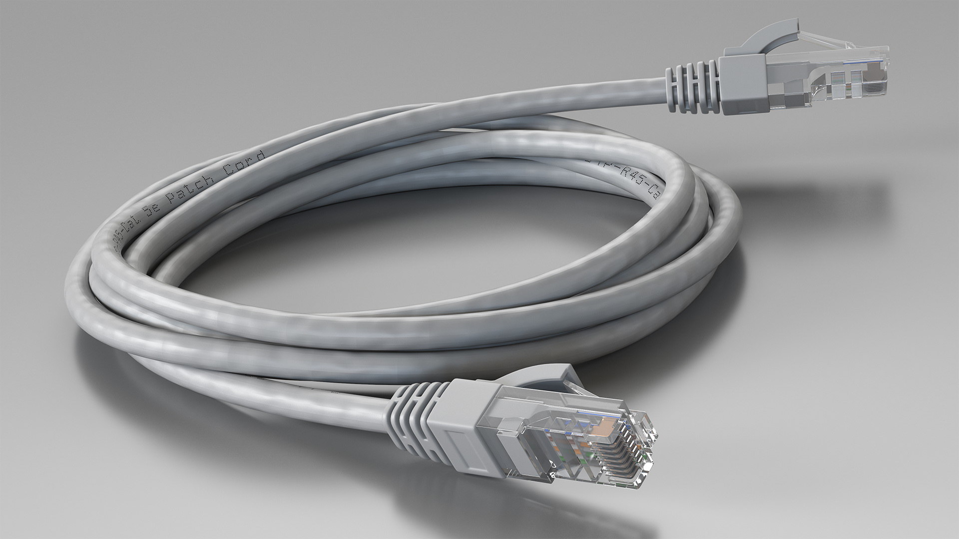 3D rj45 cable white model - TurboSquid 1458565