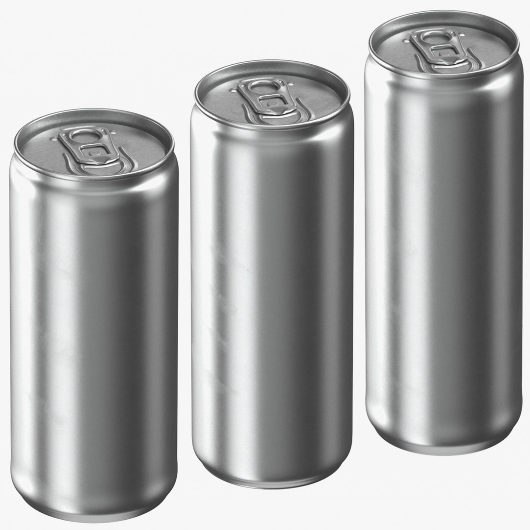 Beverage sleek cans model - TurboSquid 1458501