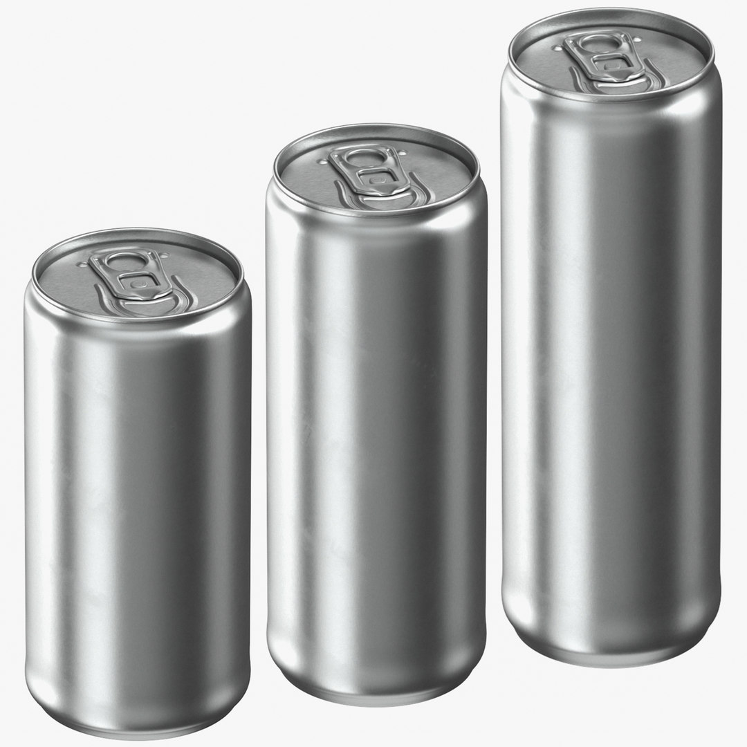 Beverage slim cans model - TurboSquid 1458632