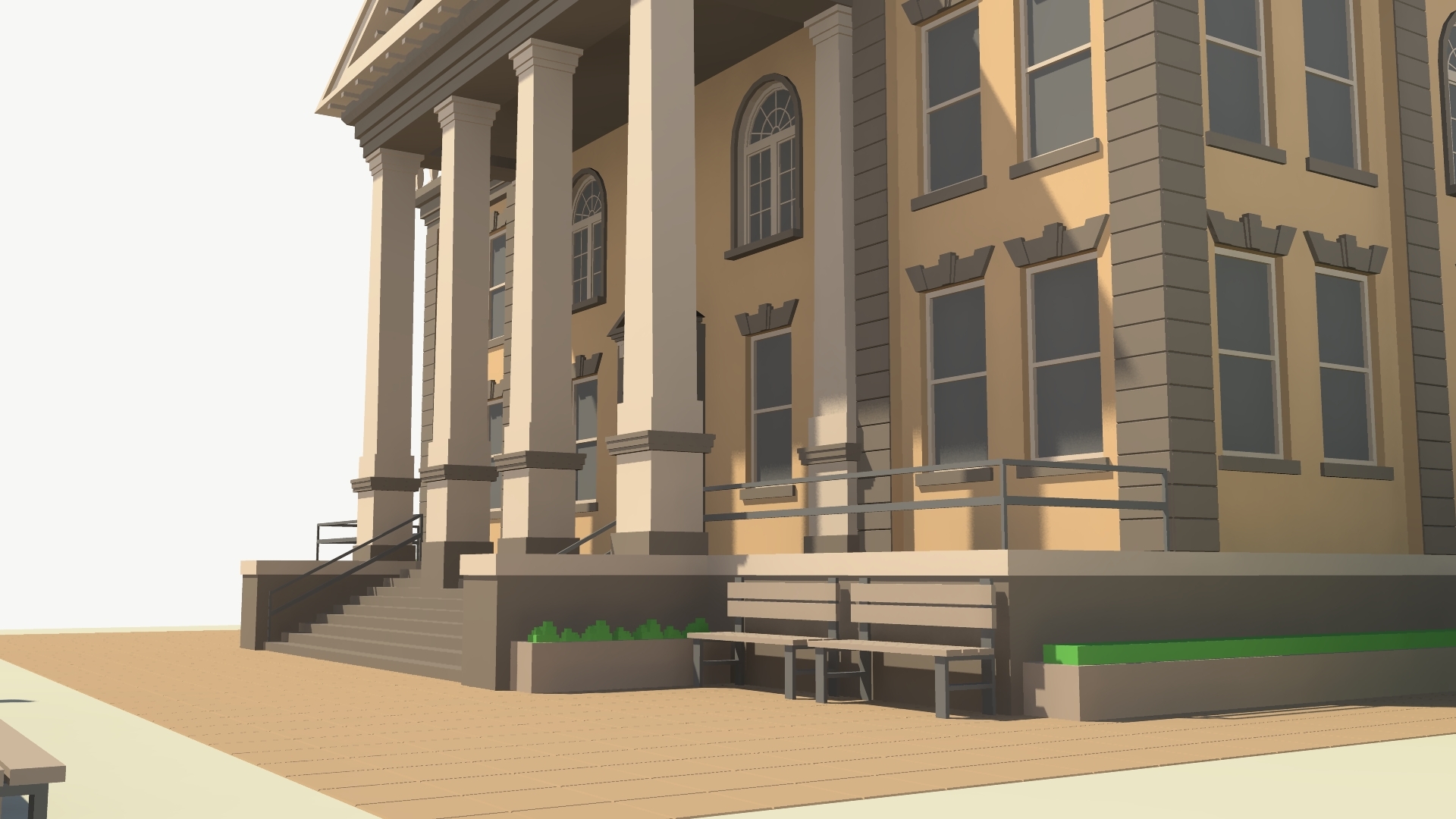 3D courthouse 01 - TurboSquid 1458657