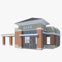 Bank building model - TurboSquid 1312153