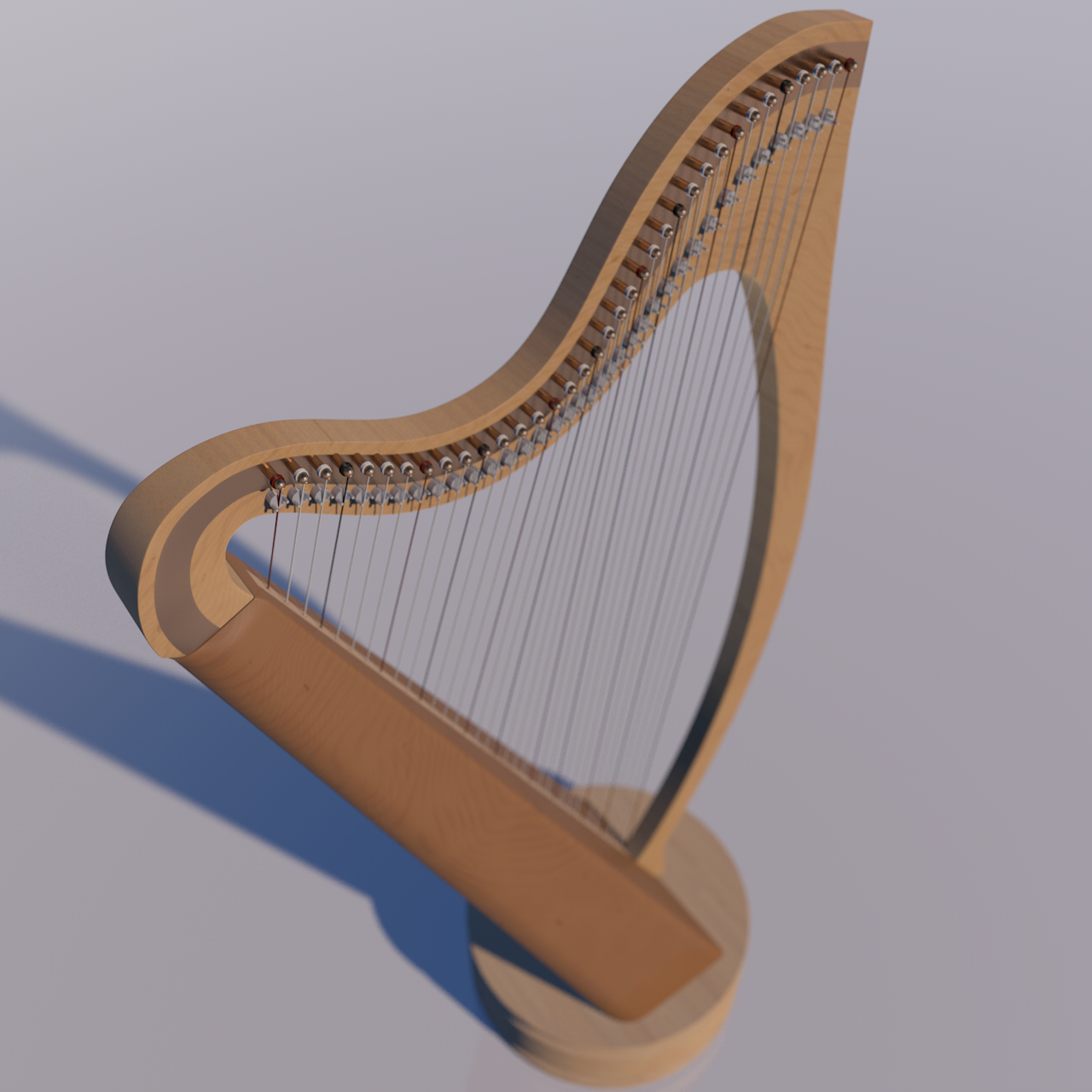 3D classical harp - TurboSquid 1458753