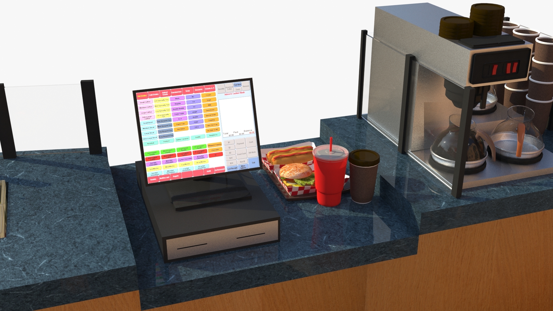 modèle 3D de Stand de nourriture - TurboSquid 1459036