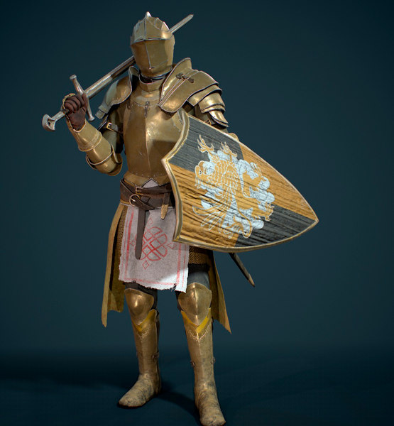 Knight medieval 3D model - TurboSquid 1452648