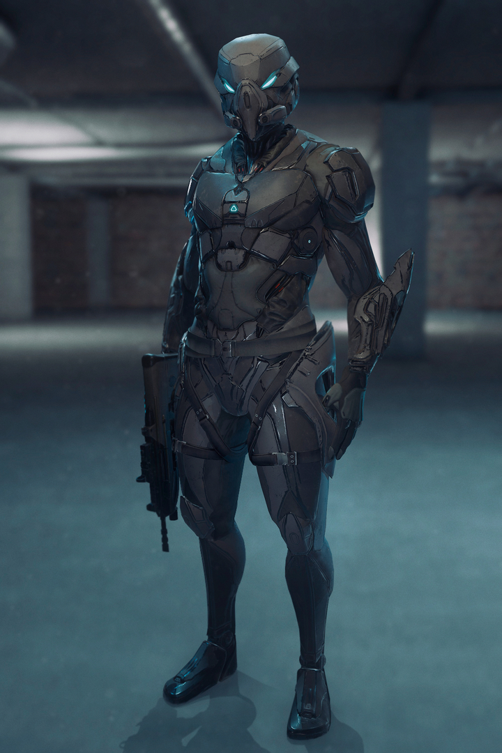 3D robot soldier character model - TurboSquid 1459059