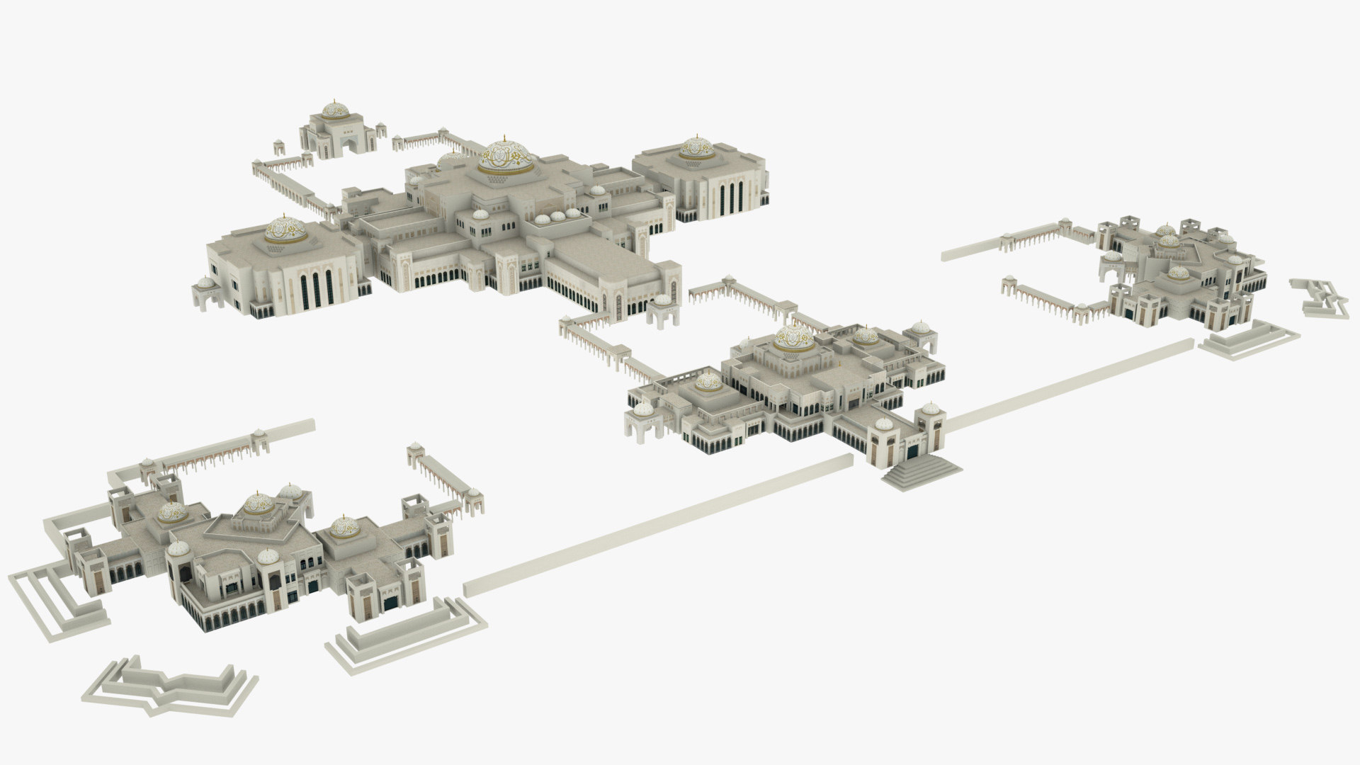 Arabian palace building 3D model - TurboSquid 1459108