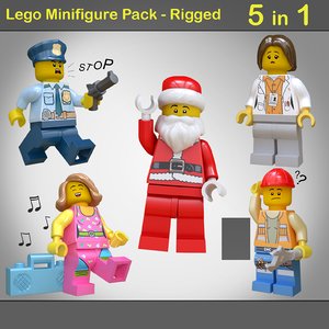 lego pieces 3d model