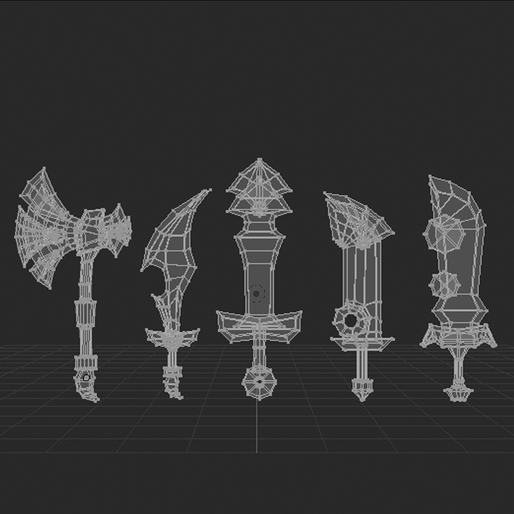 Melee weapons rpg 3D model - TurboSquid 1459257