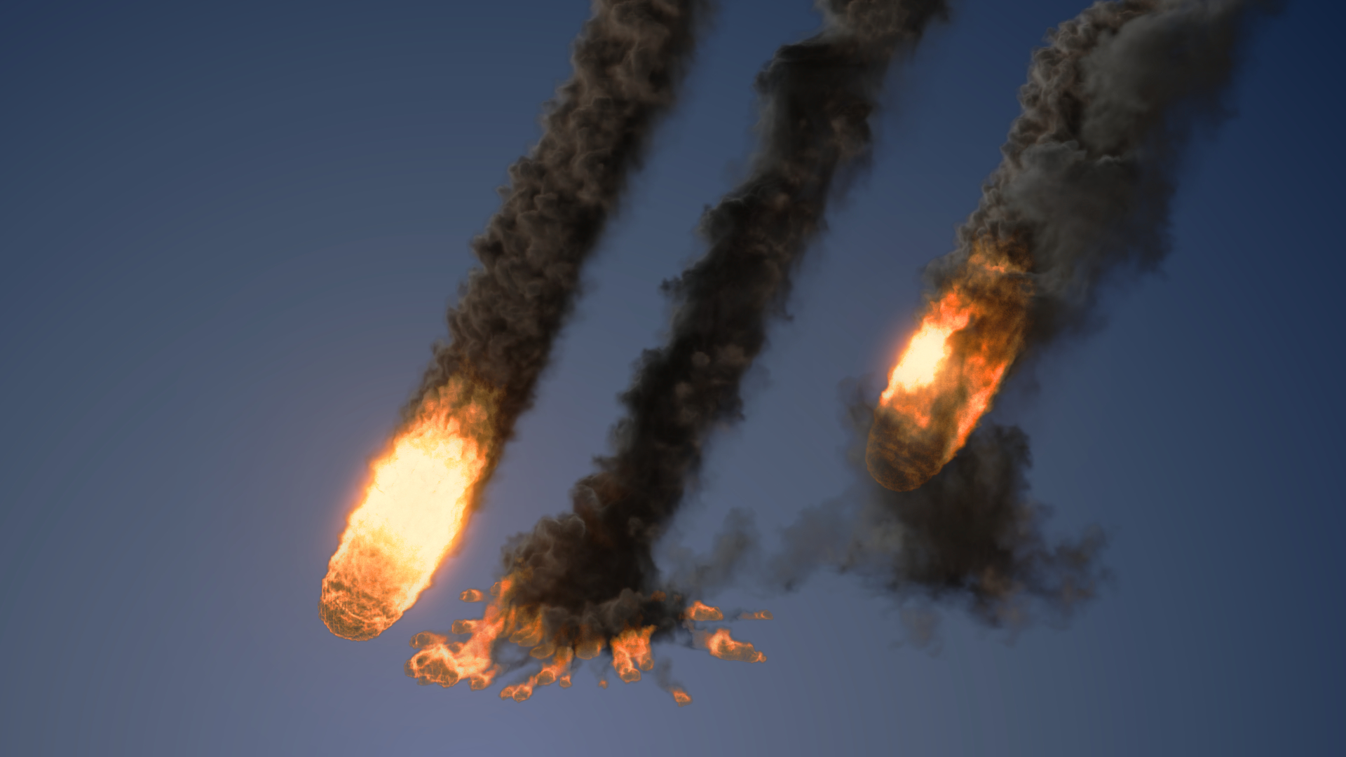 Meteor strike 3D model - TurboSquid 1459279