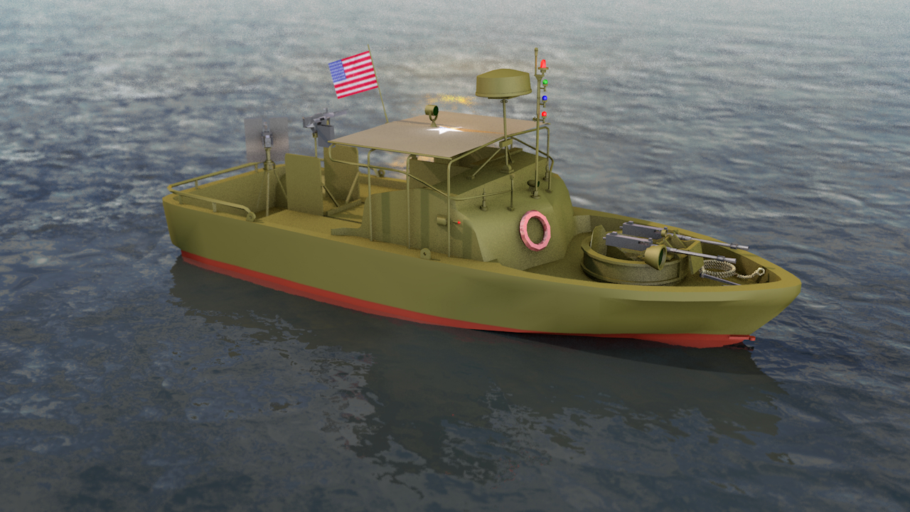 Pibber US Patrol Boat River Model 3D - TurboSquid 1459324