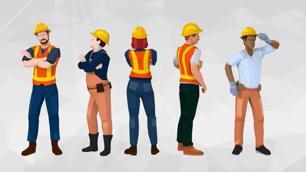 3D character people professions rigged model - TurboSquid 1459321