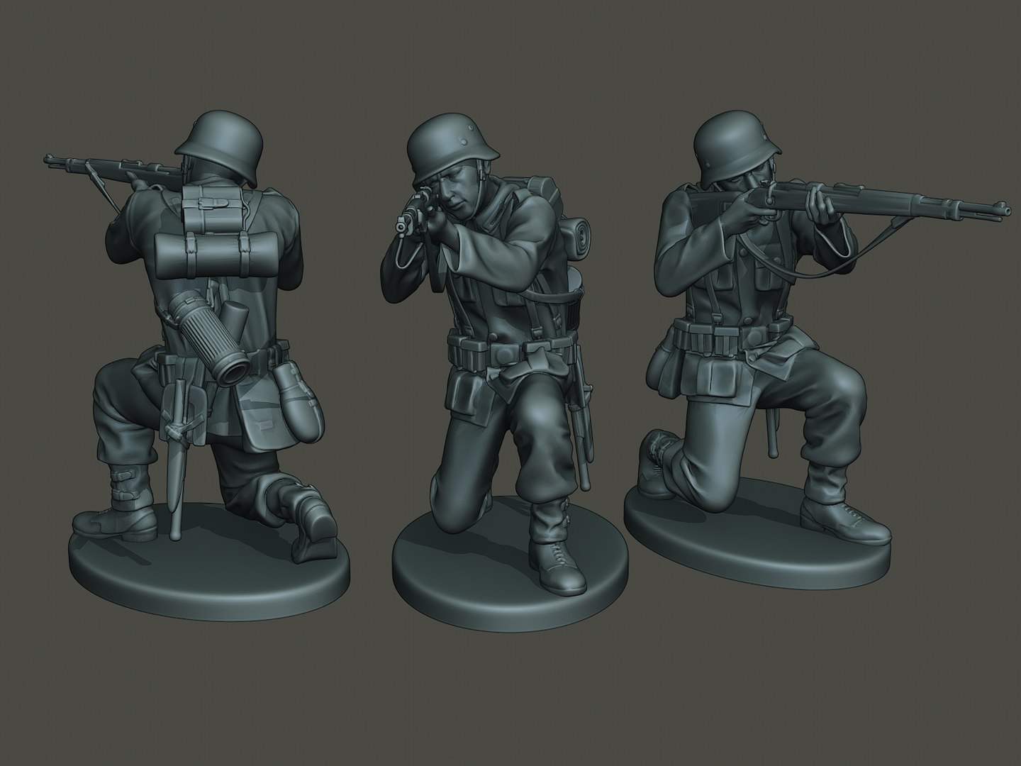 German soldier ww2 shoot 3D model - TurboSquid 1459439