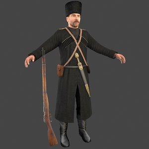 3d orthodox priest