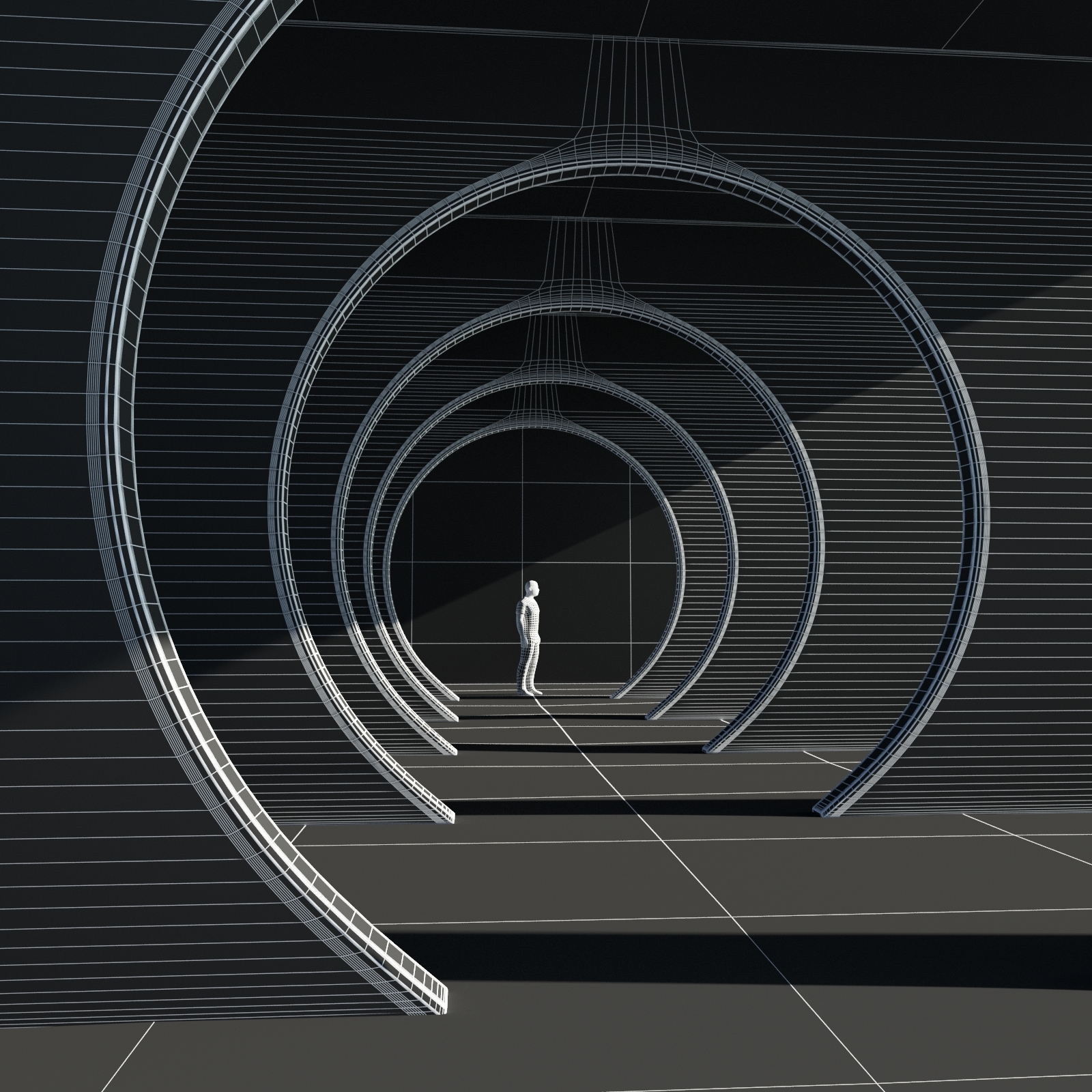 3D tunnel interior model - TurboSquid 1459625