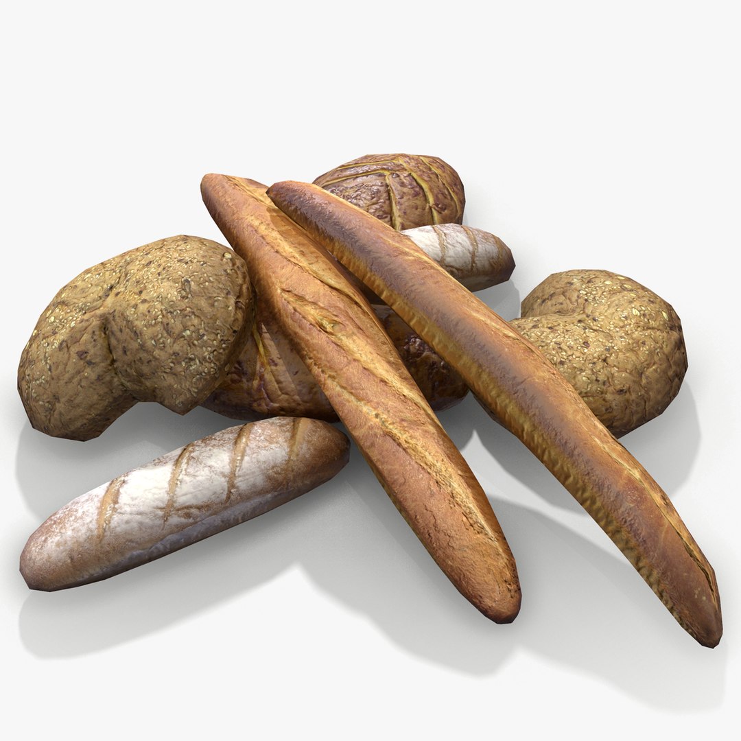 3D ready bread model - TurboSquid 1459685