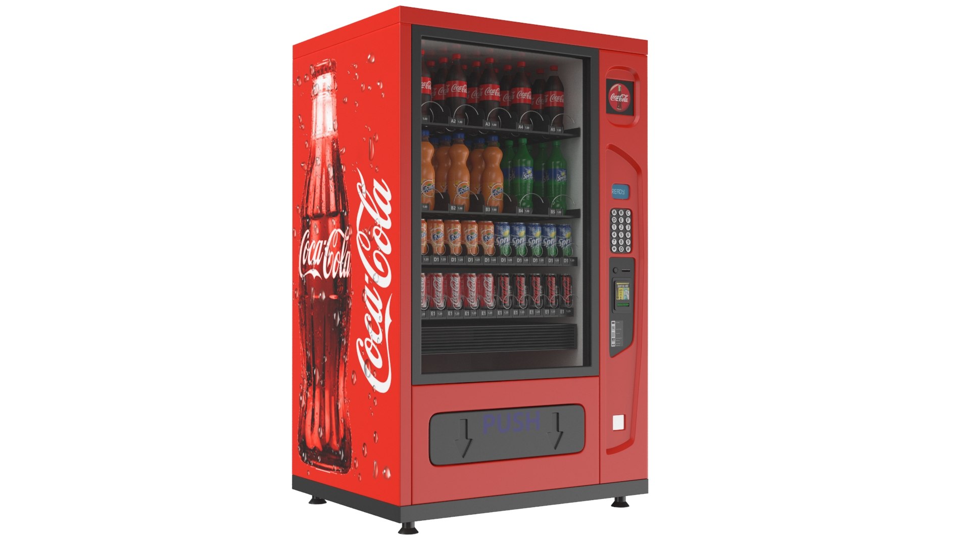 modelo 3d Máquina expendedora de cola llena - TurboSquid 1459768
