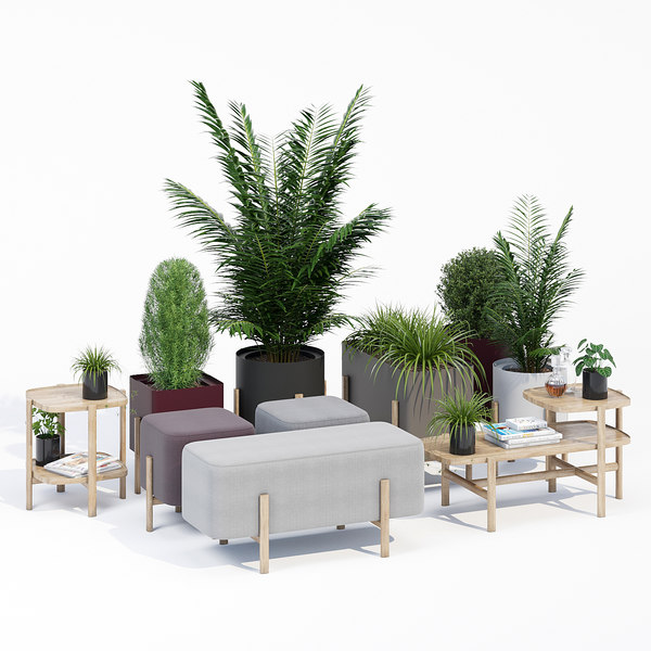 Modular planters 3 3D model - TurboSquid 1308016