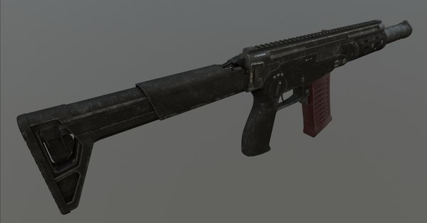 Amb-17 suppressed assault rifle 3D model - TurboSquid 1459747