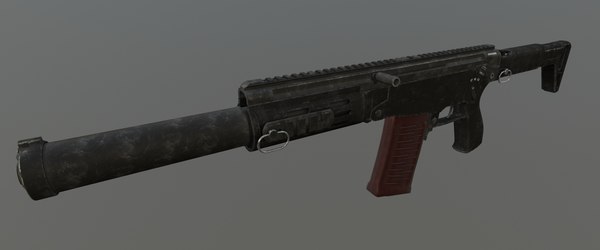 Amb-17 suppressed assault rifle 3D model - TurboSquid 1459747