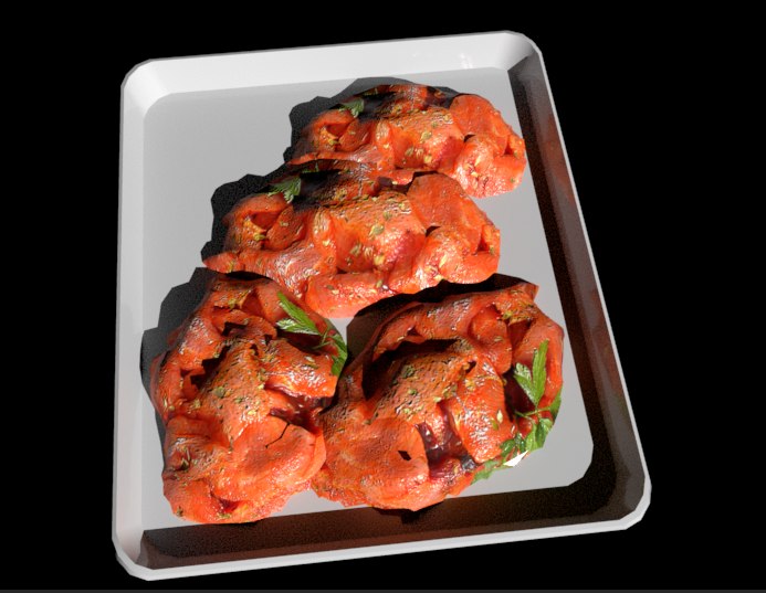 Chicken meat 3D model - TurboSquid 1459795